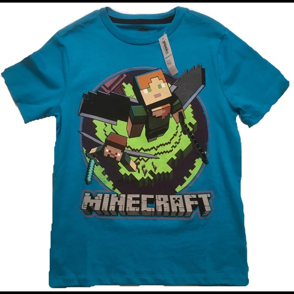Old Navy | Shirts & Tops | Boys Minecraft Tee Sz 67 | Poshmark
